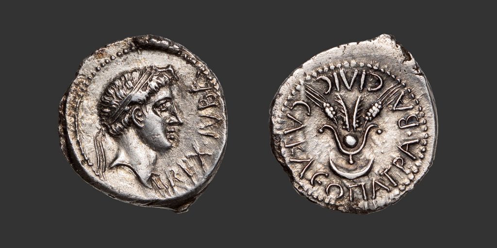 MAURÉTANIE - JUBA II & CLÉOPÂTRE SÉLÉNÉ • Denier • Odysseus